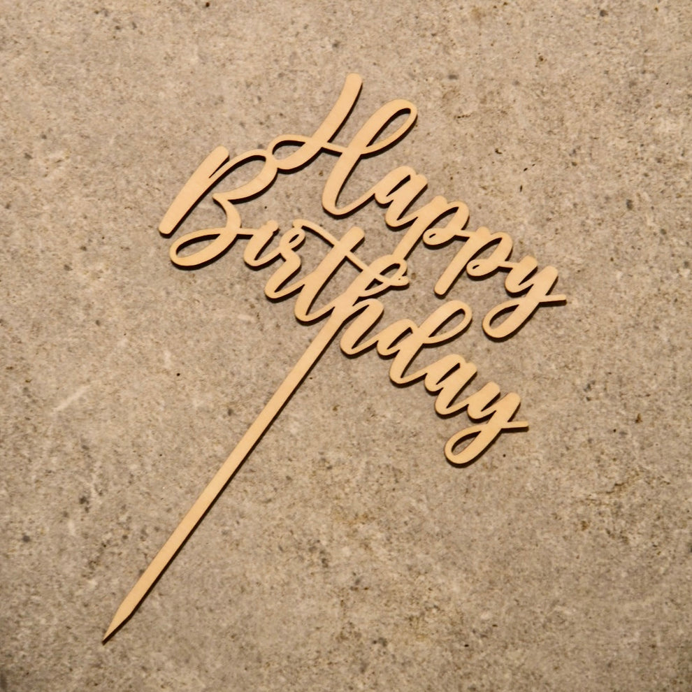 Happy Birthday cake topper – Made by Adele